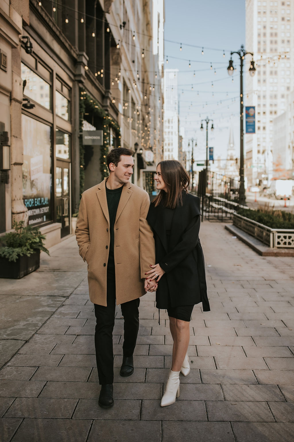 Detroit Engagement Session Date Night